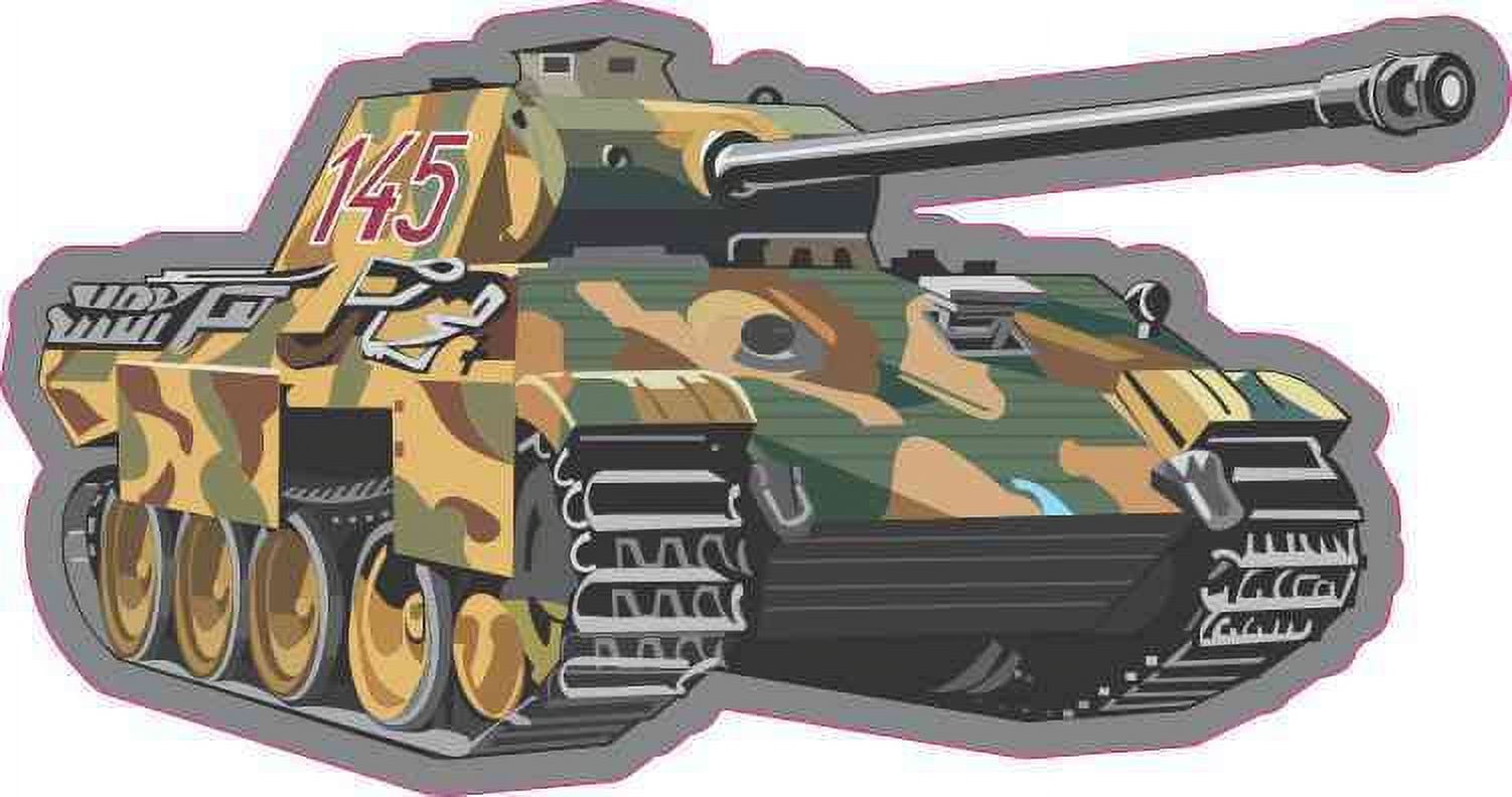 5in x 2.5in Military Tank Bumper Sticker Decal Car Window Stickers ...
