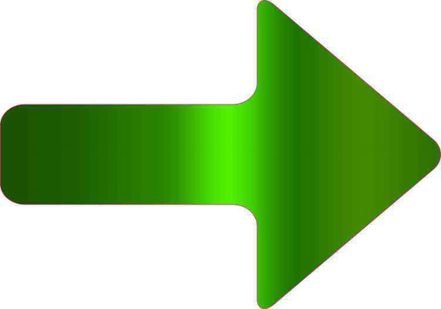 5in x 3.5in Green Fade Arrow Sticker Vinyl Sign Symbol Pointer Stickers ...