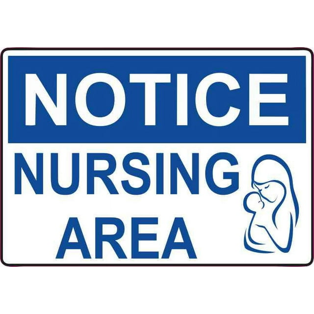 5in x 3.5in Notice Nursing Area Magnet Vinyl Magnetic Nursery Door Sign ...