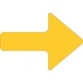 5in x 3.5in Yellow Arrow Sticker Vinyl Sign Symbol Map Pointer Stickers ...