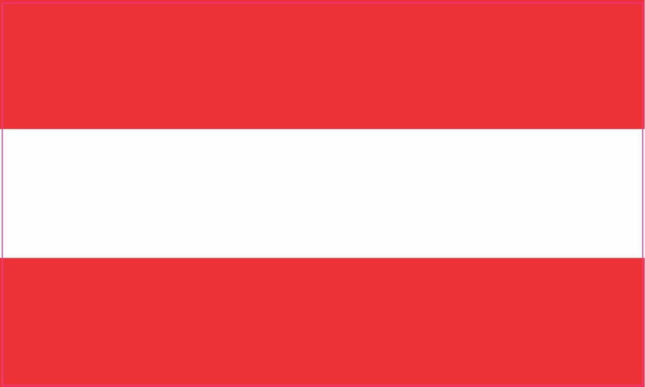 5in x 3in Austria Country Austrian Flag Bumper Sticker Decal Window ...