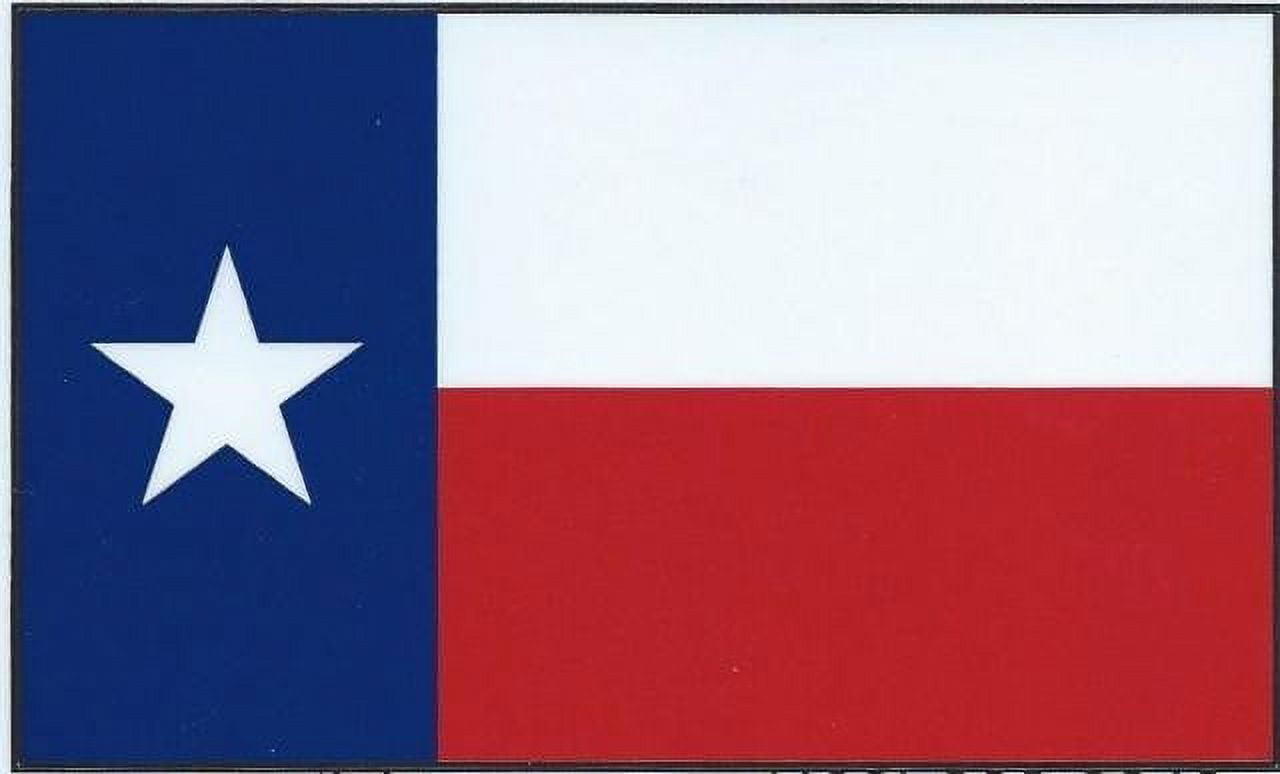 5in x 3in Black Border Texas State Flag Bumper Sticker Decal Car ...