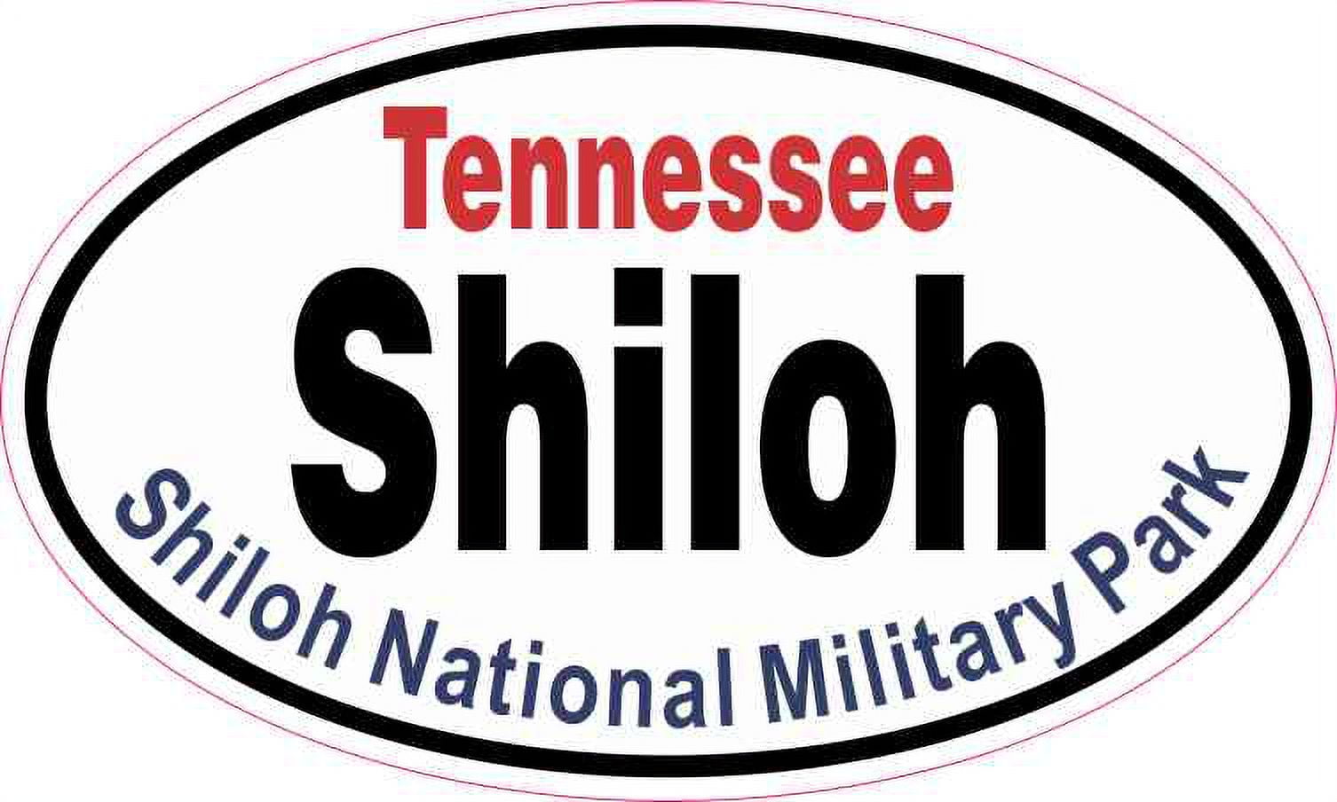 5in x 3in Oval Shiloh National Military Park Sticker - Walmart.com
