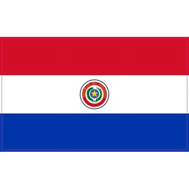 5in x 3in Paraguay Flag Sticker Vinyl Vehicle Bumper Flags Decal ...
