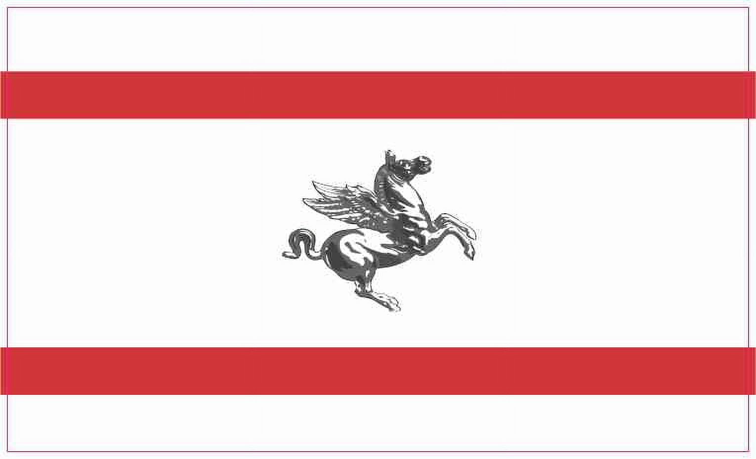 5in x 3in Tuscany Flag Sticker Vinyl Italy Decal Car Truck Bumper ...