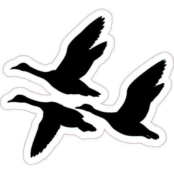 5in x 4.5in Shadowed Duck Sticker Vinyl Cup Decal Animal Vehicle ...