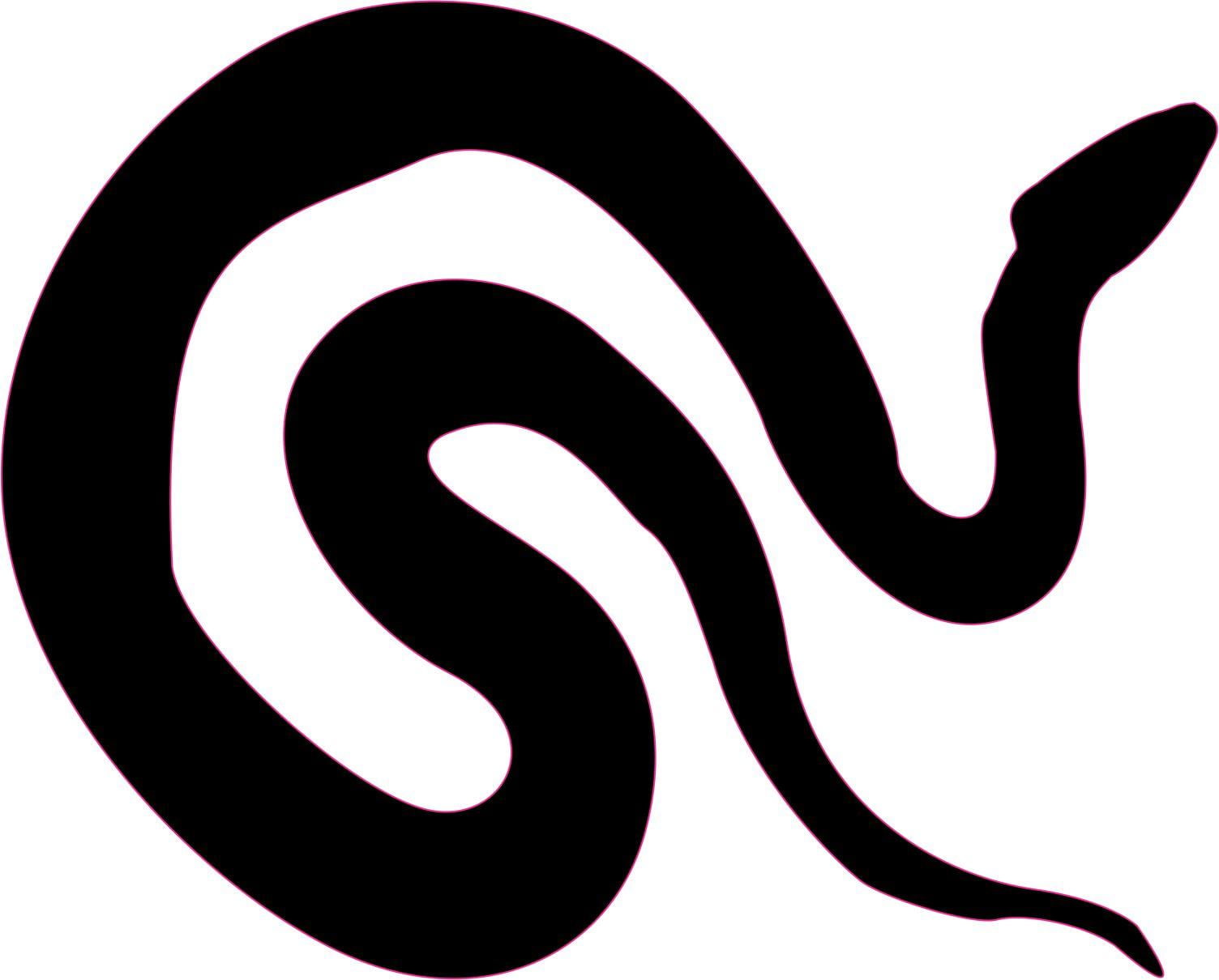 5in x 4in Black Snake Stickers Bumper Decals Decal Sticker - - Walmart.com