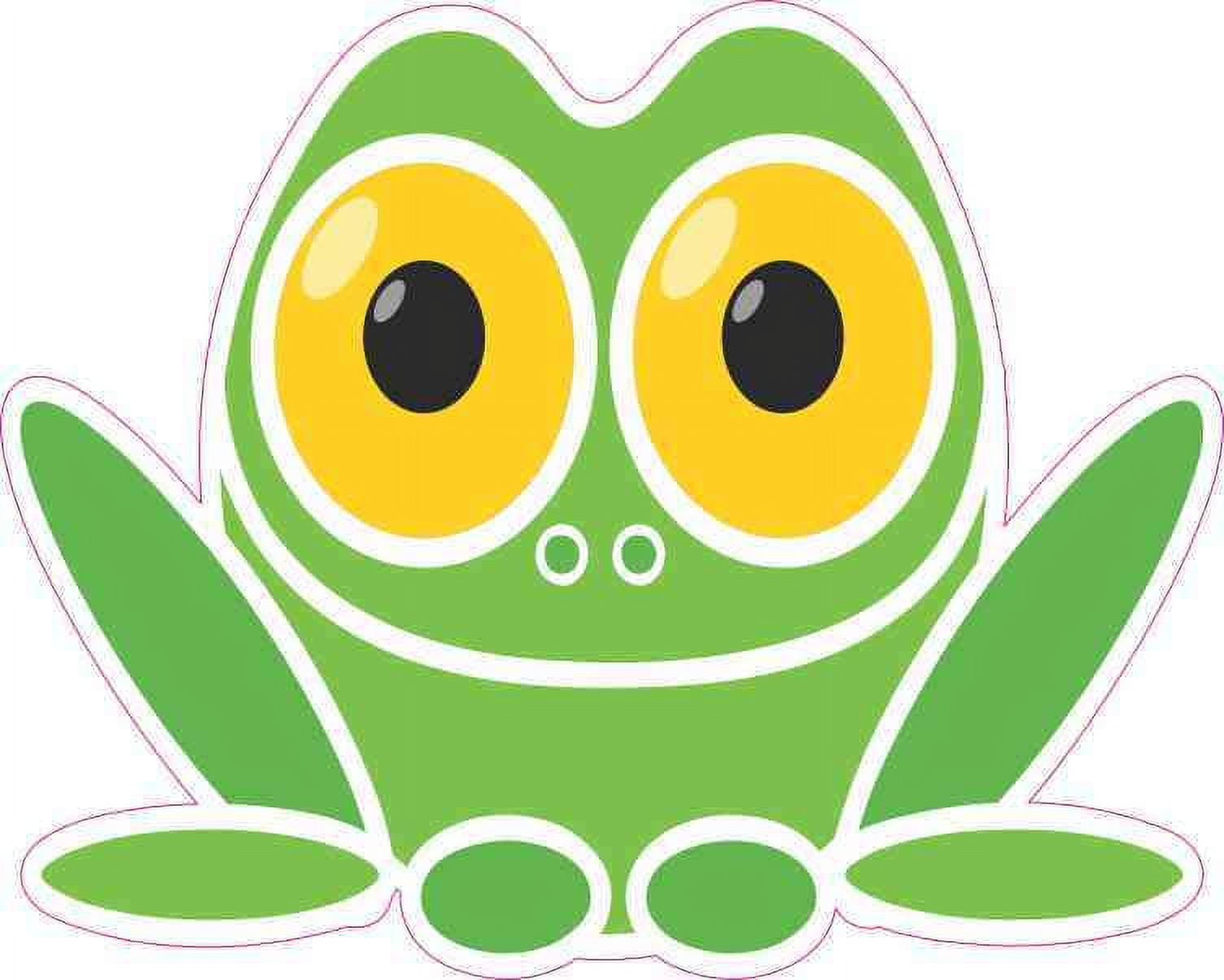 5in x 4in Green Frog Sticker Vinyl Cup Decal Animal Vehicle Bumper ...