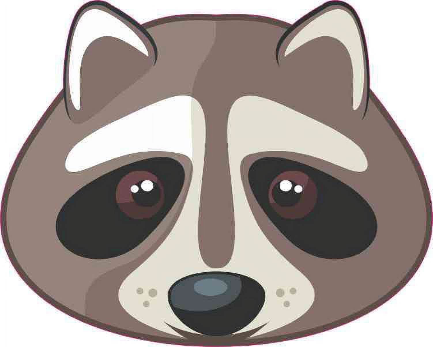 5in x 4in Raccoon Car Decal Vinyl Window Bumper Sticker - Walmart.com