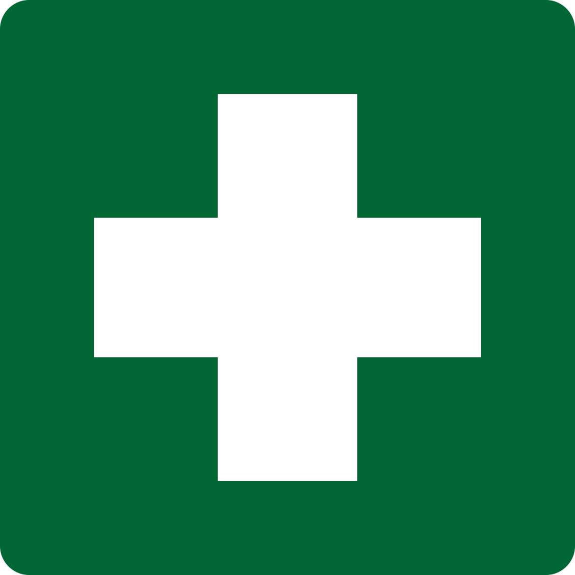 5in x 5in Green First Aid Sticker Vinyl Signs Door Stickers Safety Sign ...