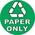 5in x 5in Paper Only Recycling Sticker - Walmart.com