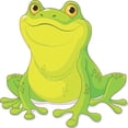 5in x 5in Smiling Frog Sticker Vinyl Cup Decal Vehicle Bumper Window ...