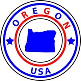 5in x 5in State Circle Oregon Sticker Vinyl Bumper Sticker Sign Hobby ...