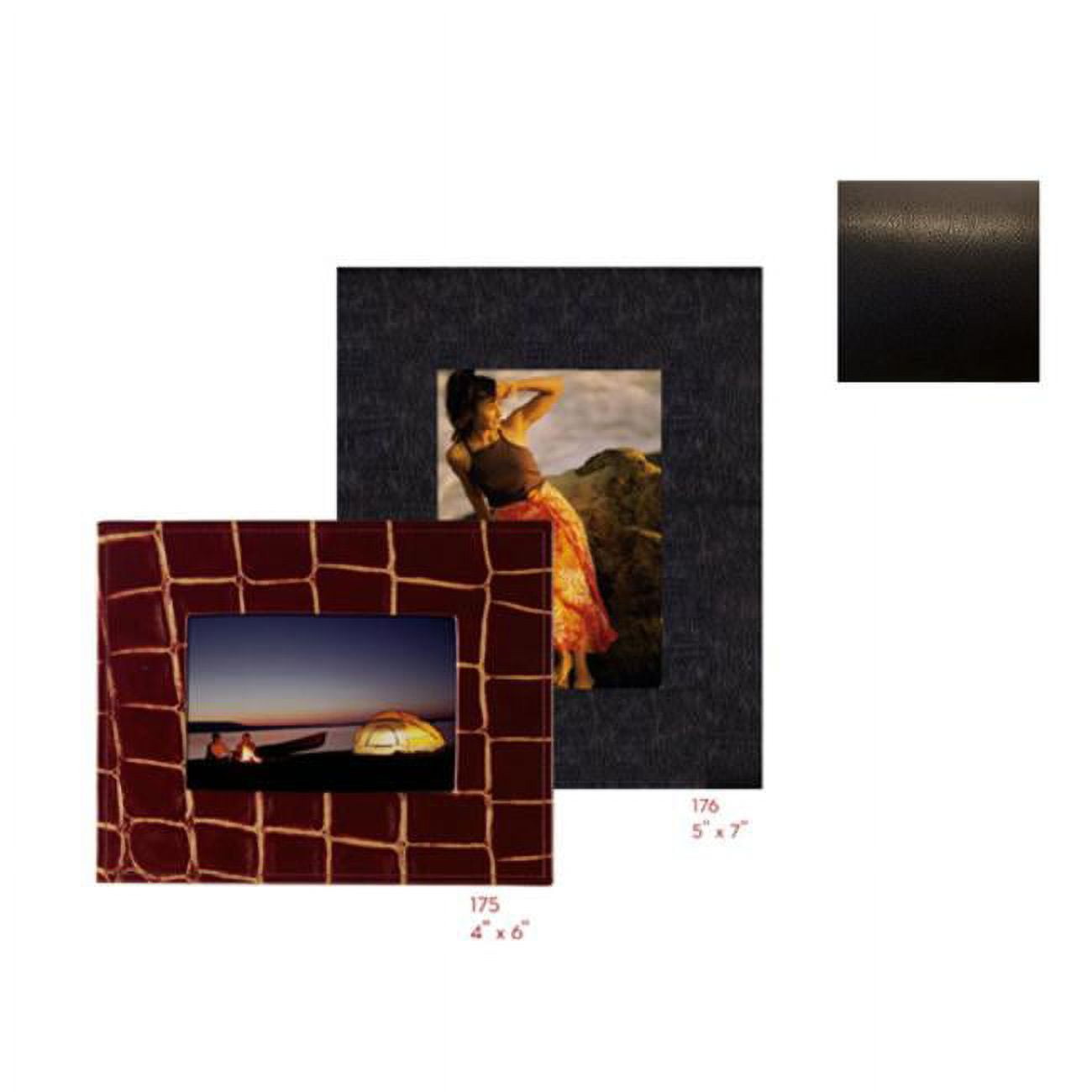 5in. x 7in. Wide Border Leather Frames - Black - 5in. x 7in. - Walmart.com