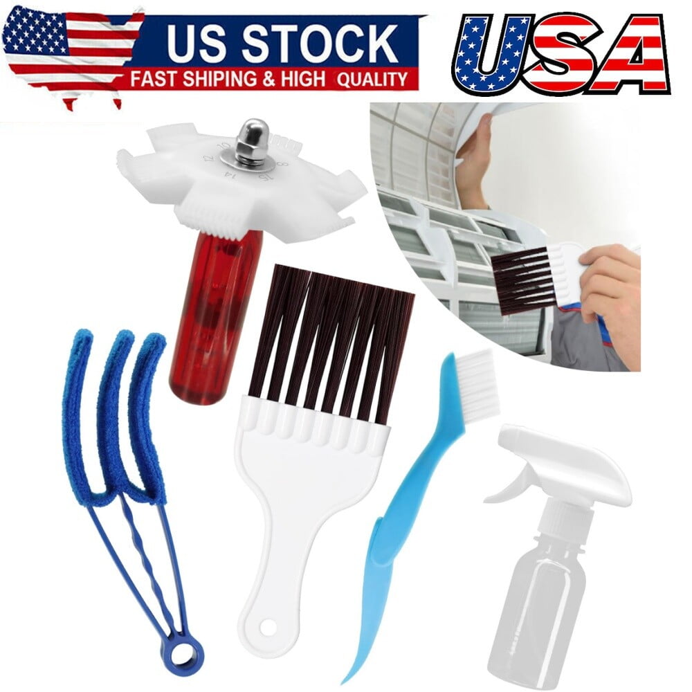5in1 Air Conditioner Cleaning Kit,Fin Cleaner Set,Fin Straightening ...
