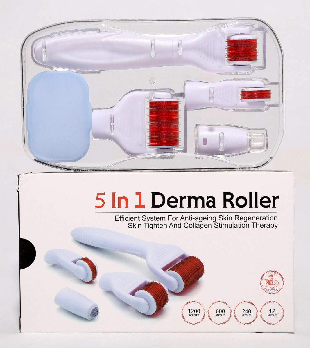 5in1 Derma Roller Set Skin Therapy Micro Needle Anti Aging Microneedle ...