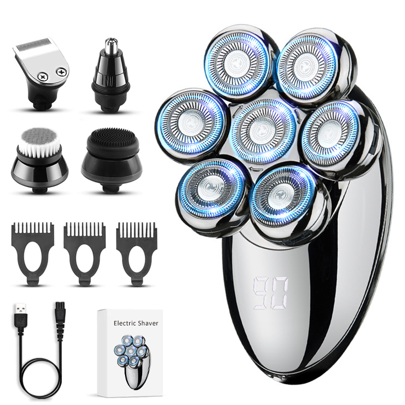 5in1 Head Shaver for Bald Men Upgrade 7D Electric Shavers Waterproof ...
