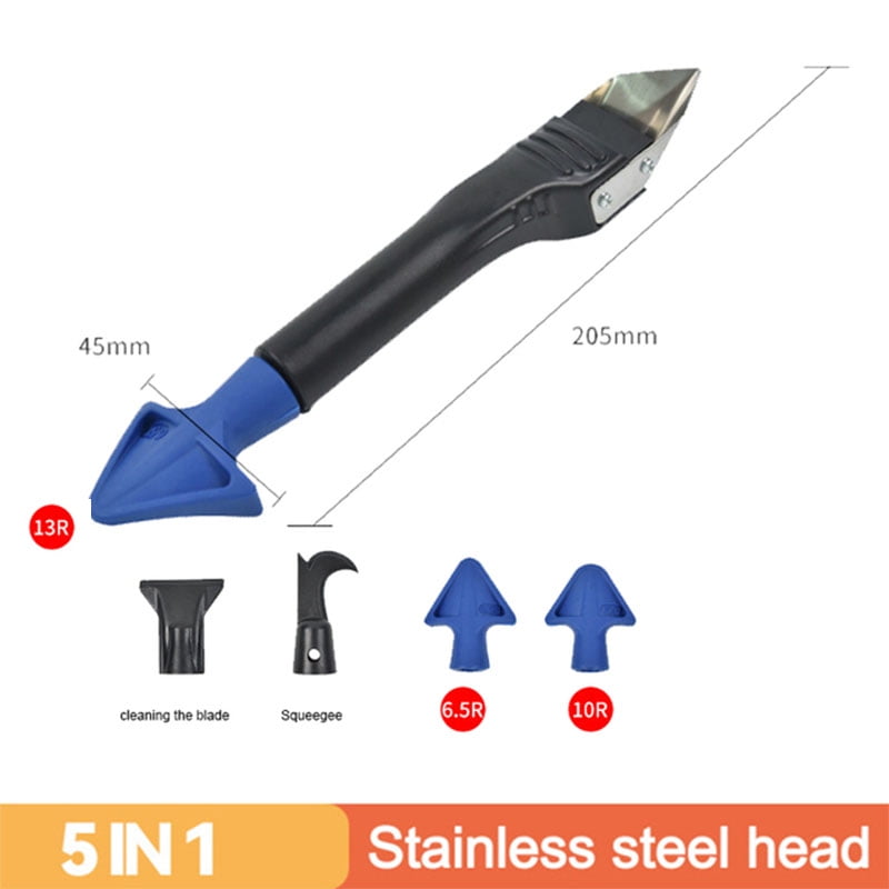 5in1 Silicone Scraper Glue Remover Knife Angle Beauty Crevice Spatula ...