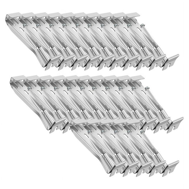 5inch 25 Pack Gutter Hangers, with Pre-Inserted Screw, Aluminum ...