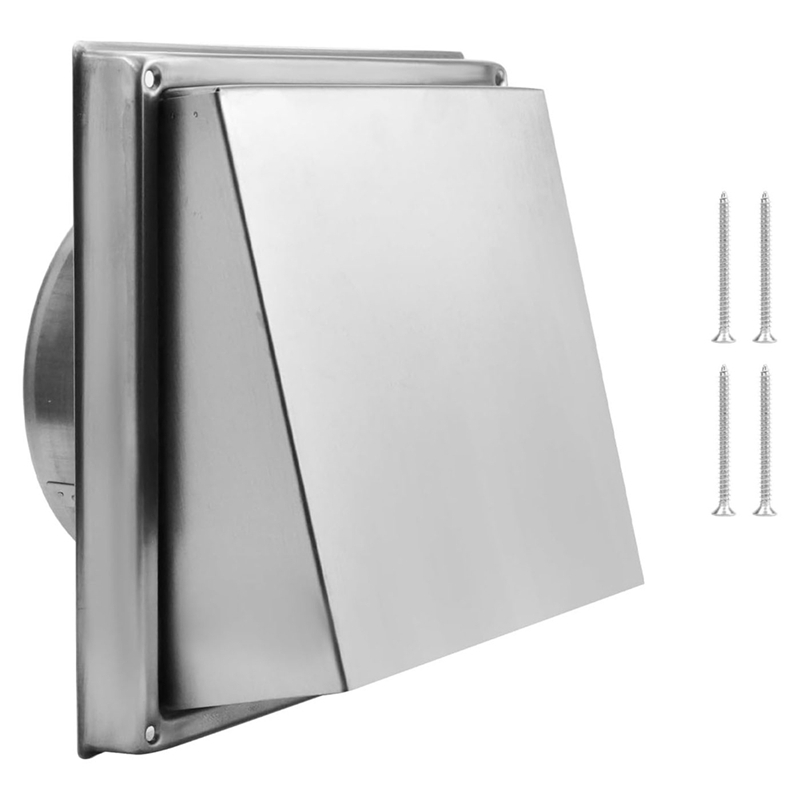 5inch Wall Vent Cover, Stainless Steel Dryer Vent Cover Walls Exterior ...