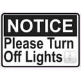 5inx3.5in Please Turn Off Lights Sticker Vinyl Door Sign Business ...