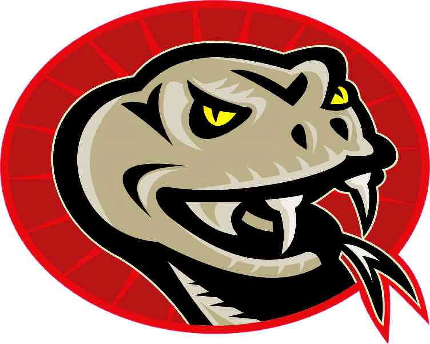 5inx4in Right-Facing Red Viper Sticker Vinyl School Mascot Decal ...