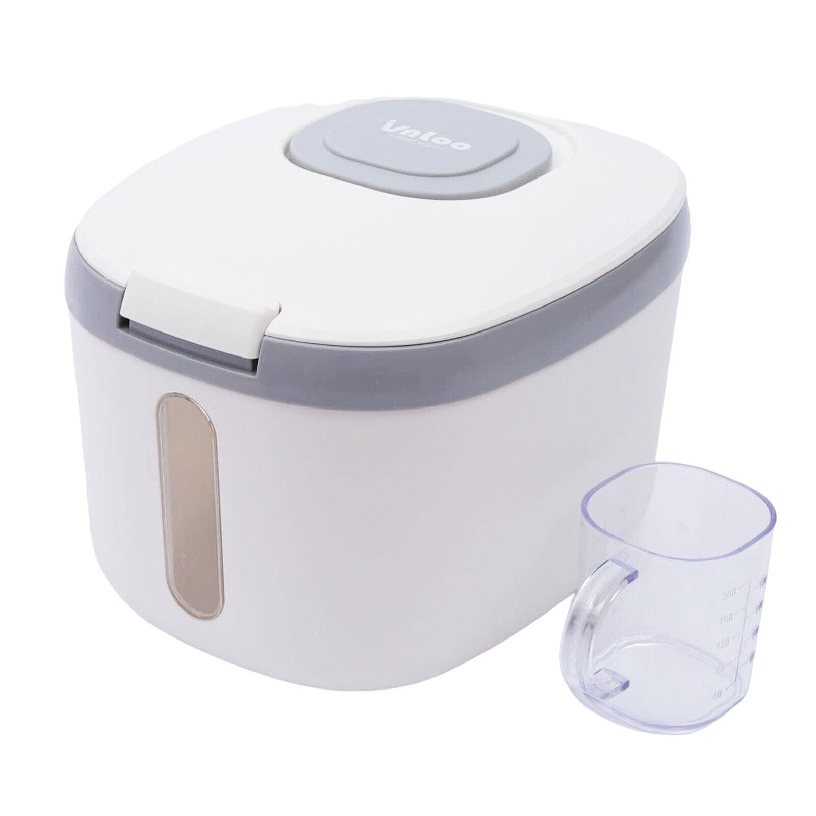 5kg Rice Dispenser, Kitchen Rounded Rice Storage Container, Airtight ...