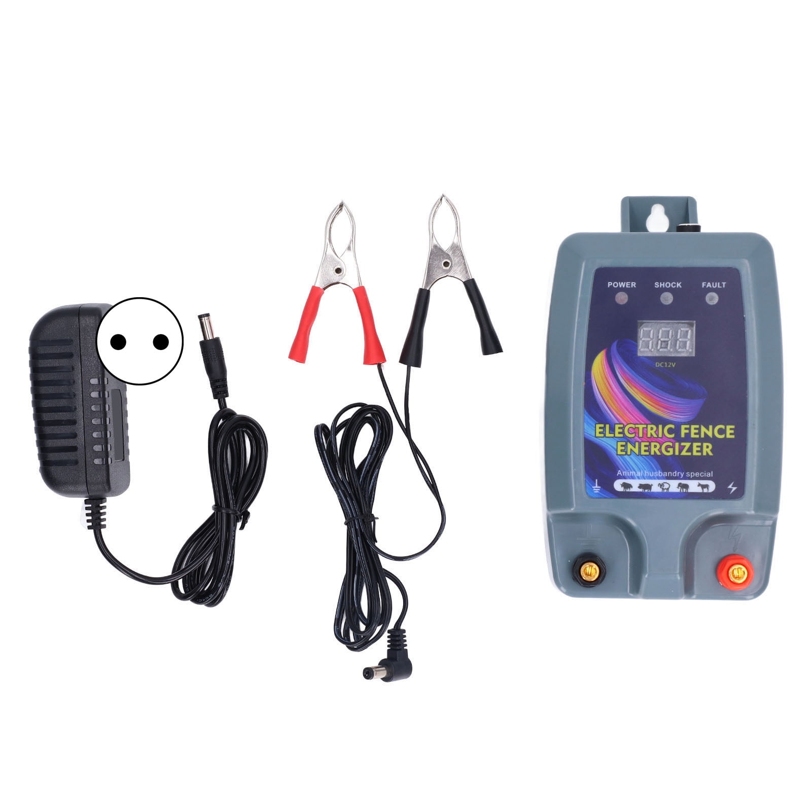 5km Electric Fence High Voltage Pulse Mini Animal Fence Energiser for ...