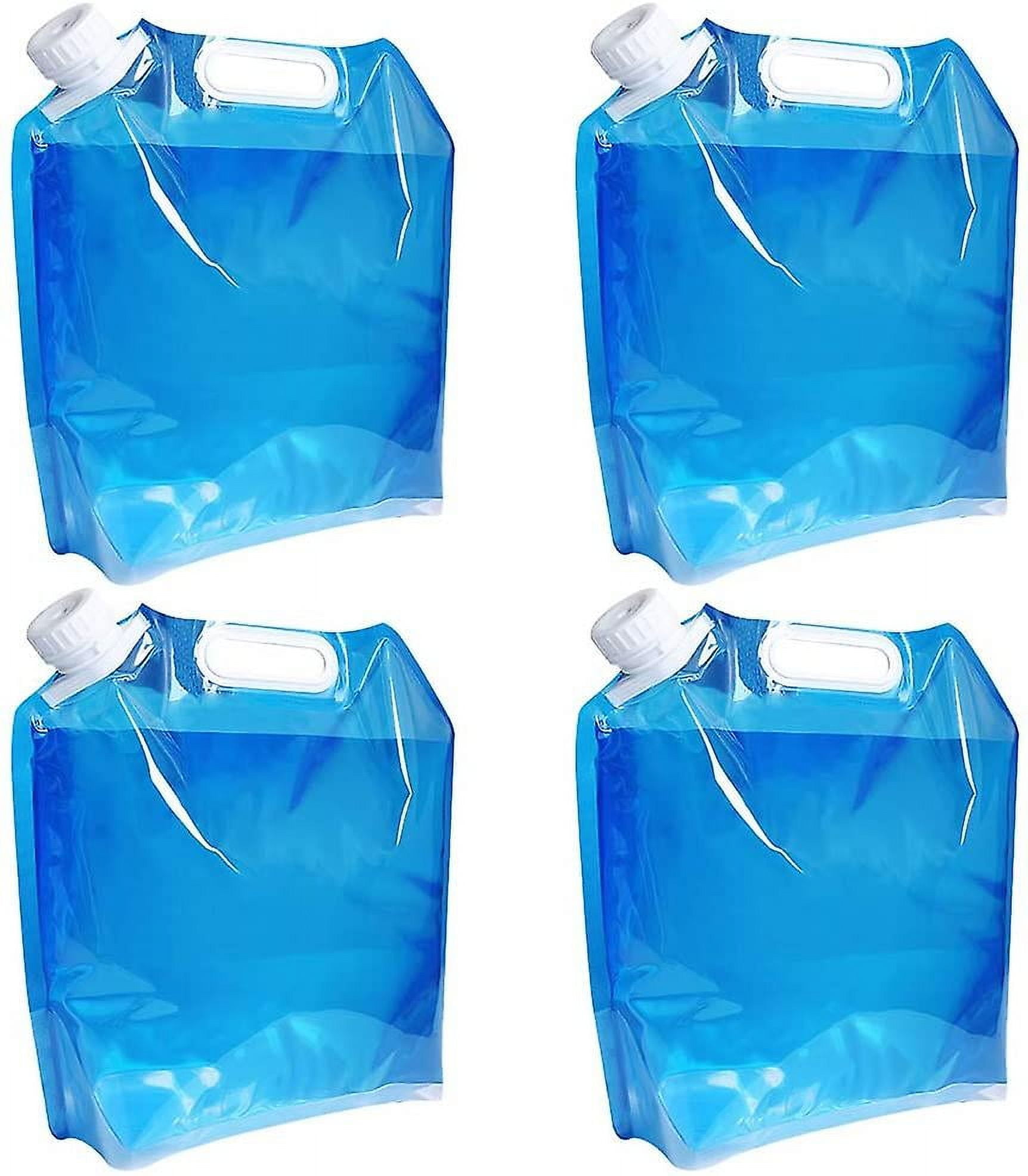 5l Folding Water Container 4 Packs Bpa Free Plastic Collapsible Water ...