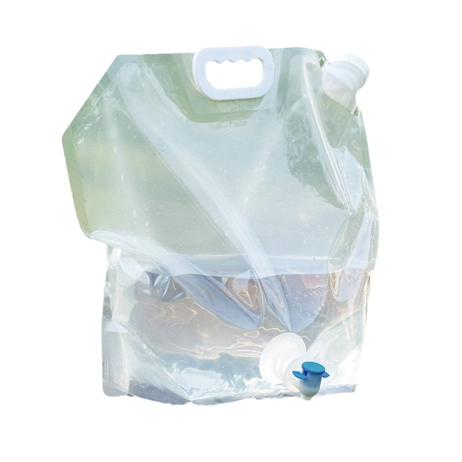 5l Large Capacity Water Bag Collapsible Water Tank, Portable Folding with Leak-proof Cap & Wide ...