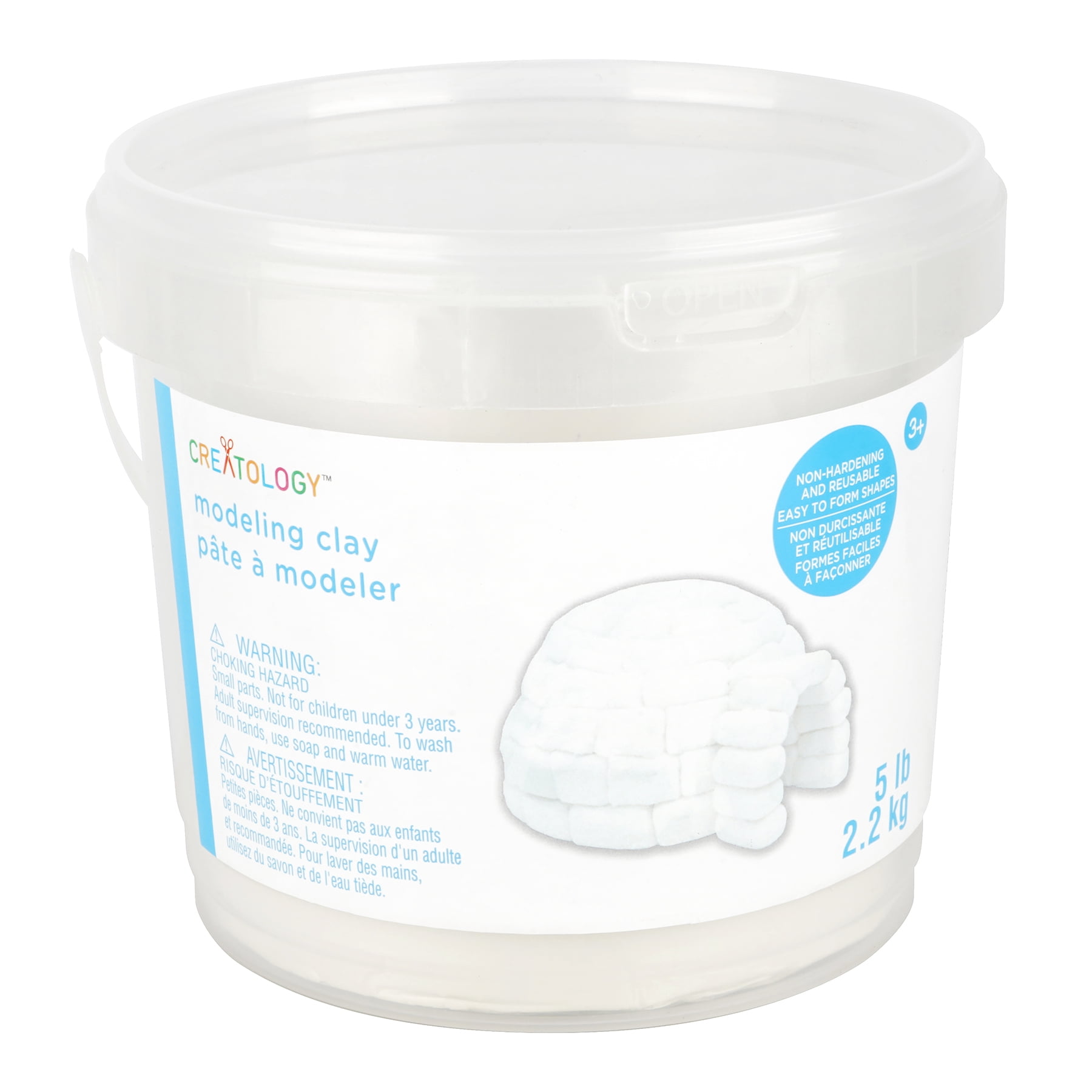 5lb. Non-Hardening White Modeling Clay by Creatology‚Ñ¢ for Ages 3 and ...