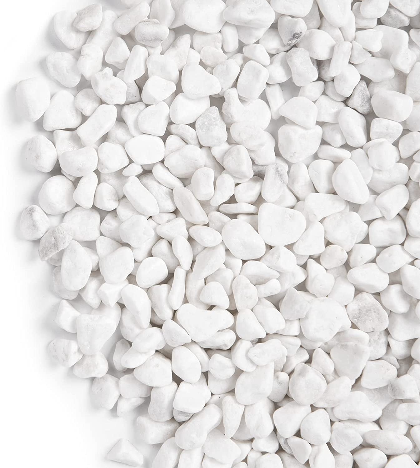 5lbs White Aquarium Gravel, 1/5 Inch Stones for Fish Tank, Plants ...