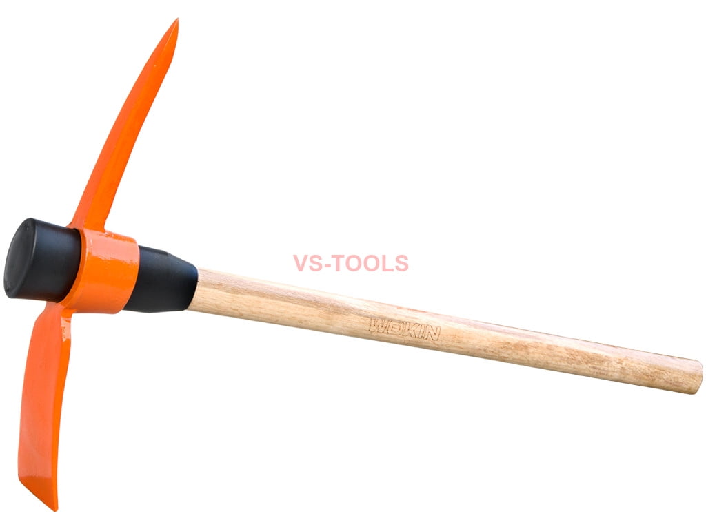 5lbs Pick Mattock Axe Garden Cutter Soil Digging Tool Wooden Handle ...