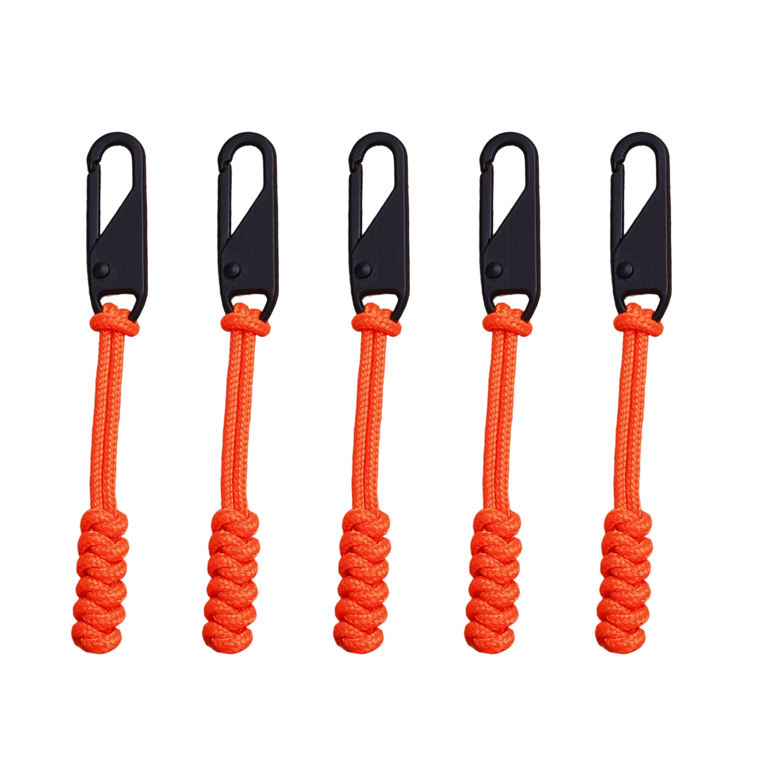 5lots Colorful Detachable Zippers Sliders Cord Outdoor Bag Zippers Pull ...