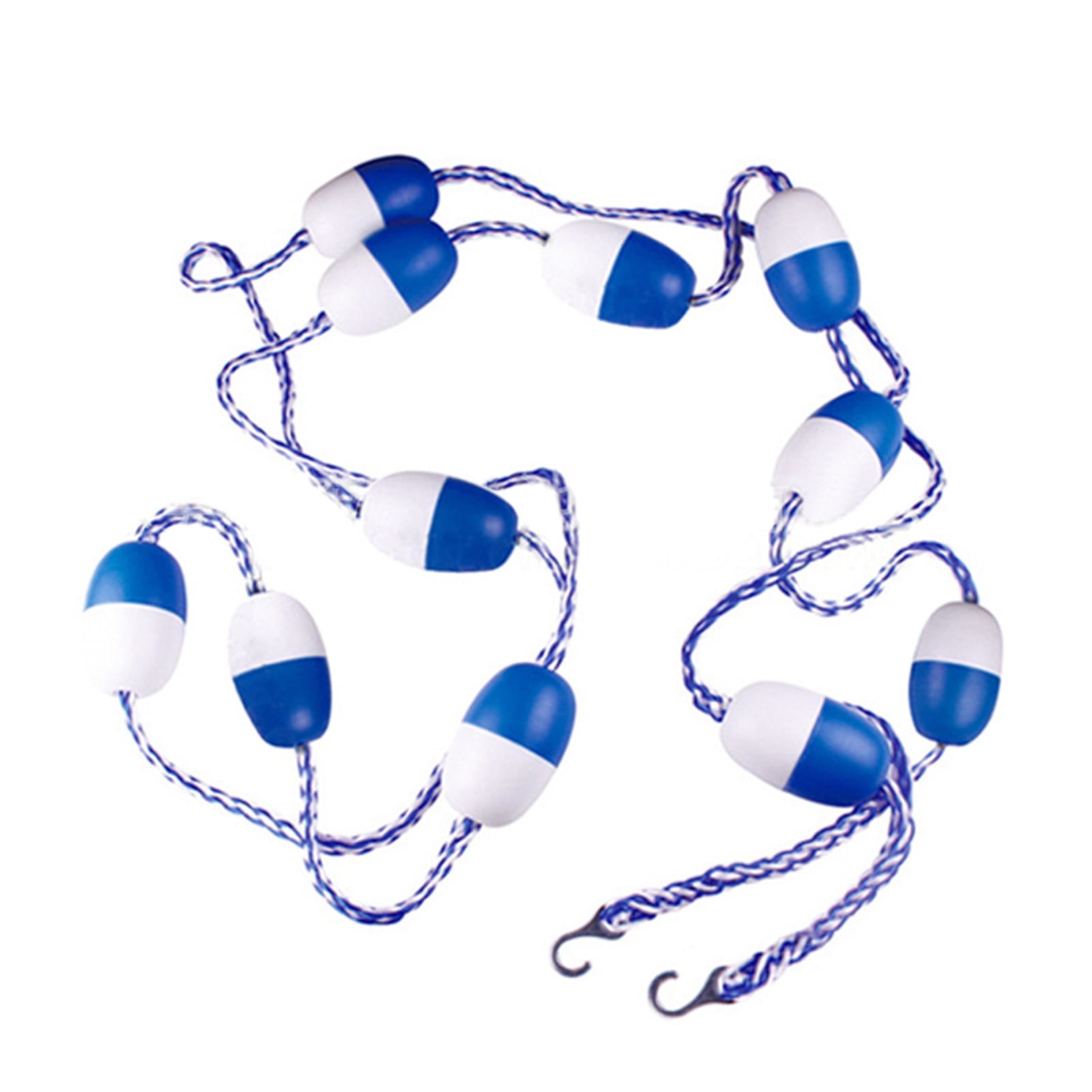 5m / 16.4 ft Pool Safety Float Lines Blue and White Divider Rope Pool ...
