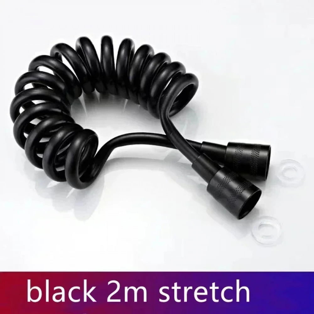 5m 2m Flexible Spring Shower Hose Telephone Line Design for Bathroom Sink Toilet Bidet Sprayer ...