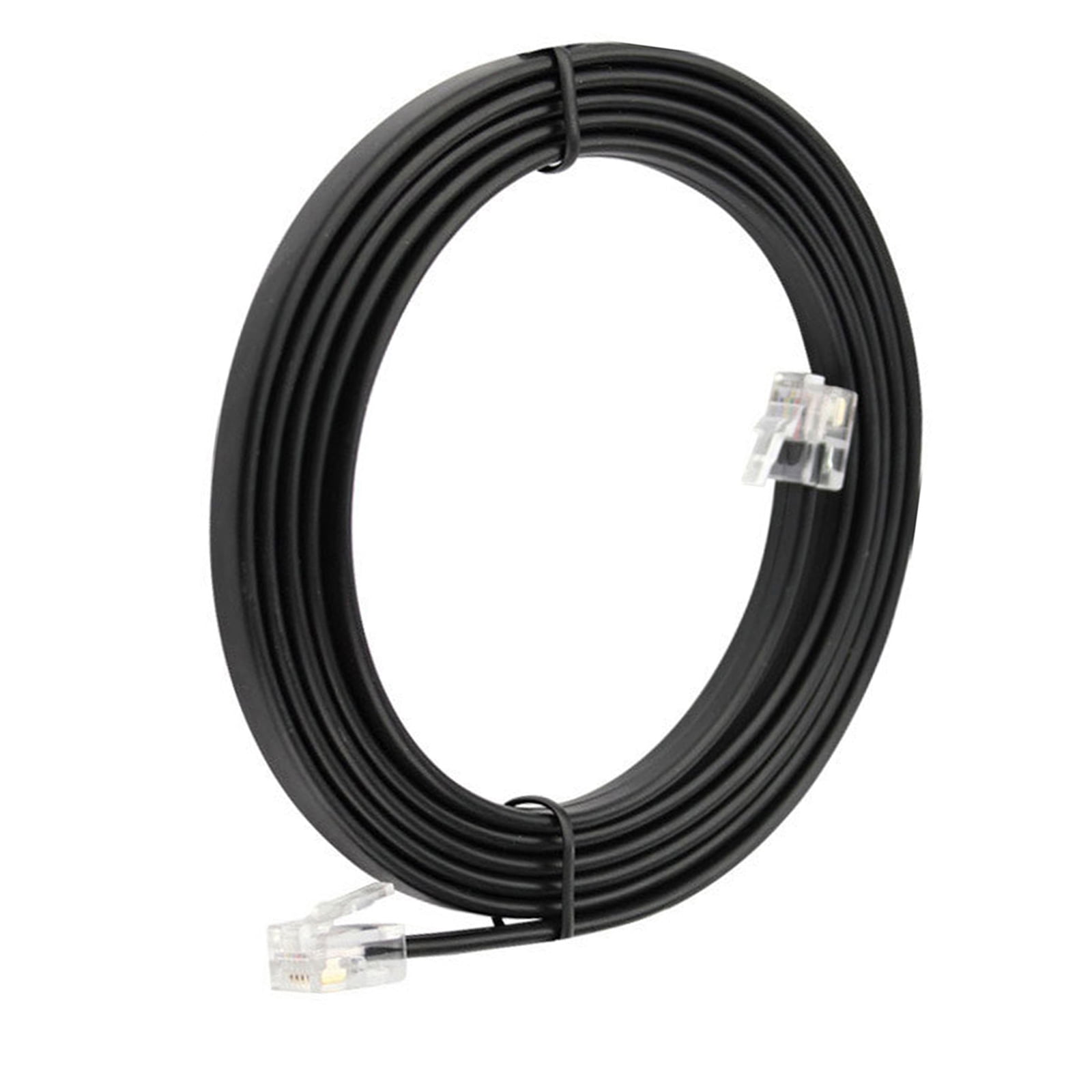 5m 6-Pin Extension Cable for YAESU FT Radios Convenient RJ Connector ...