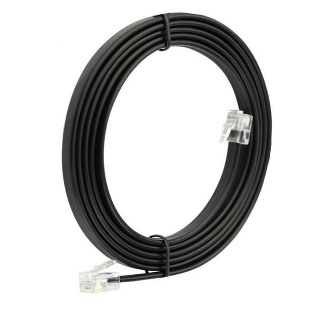 5m 6-Pin Extension Cable for YAESU FT Radios Convenient RJ Connector, Compatible with Multiple ...