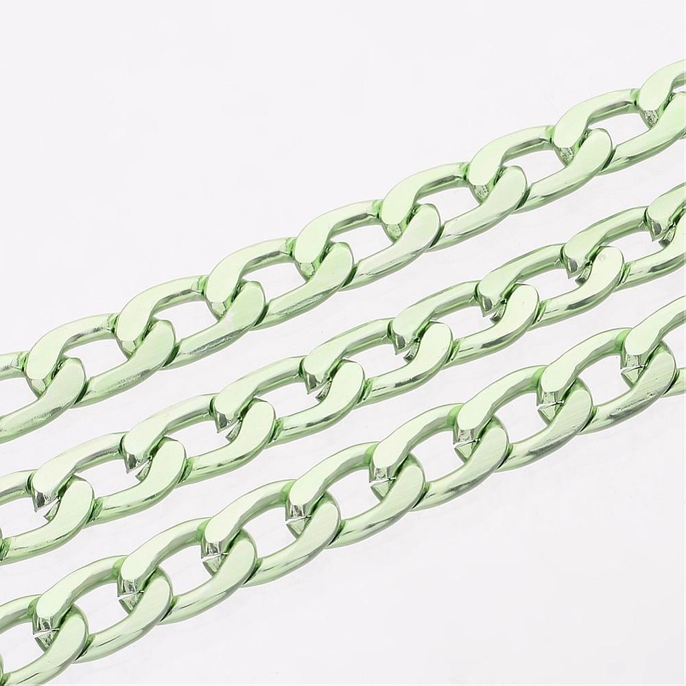 5m Aluminum Twisted Chains Curb Chains Unwelded Oxidated in Olive Drab ...