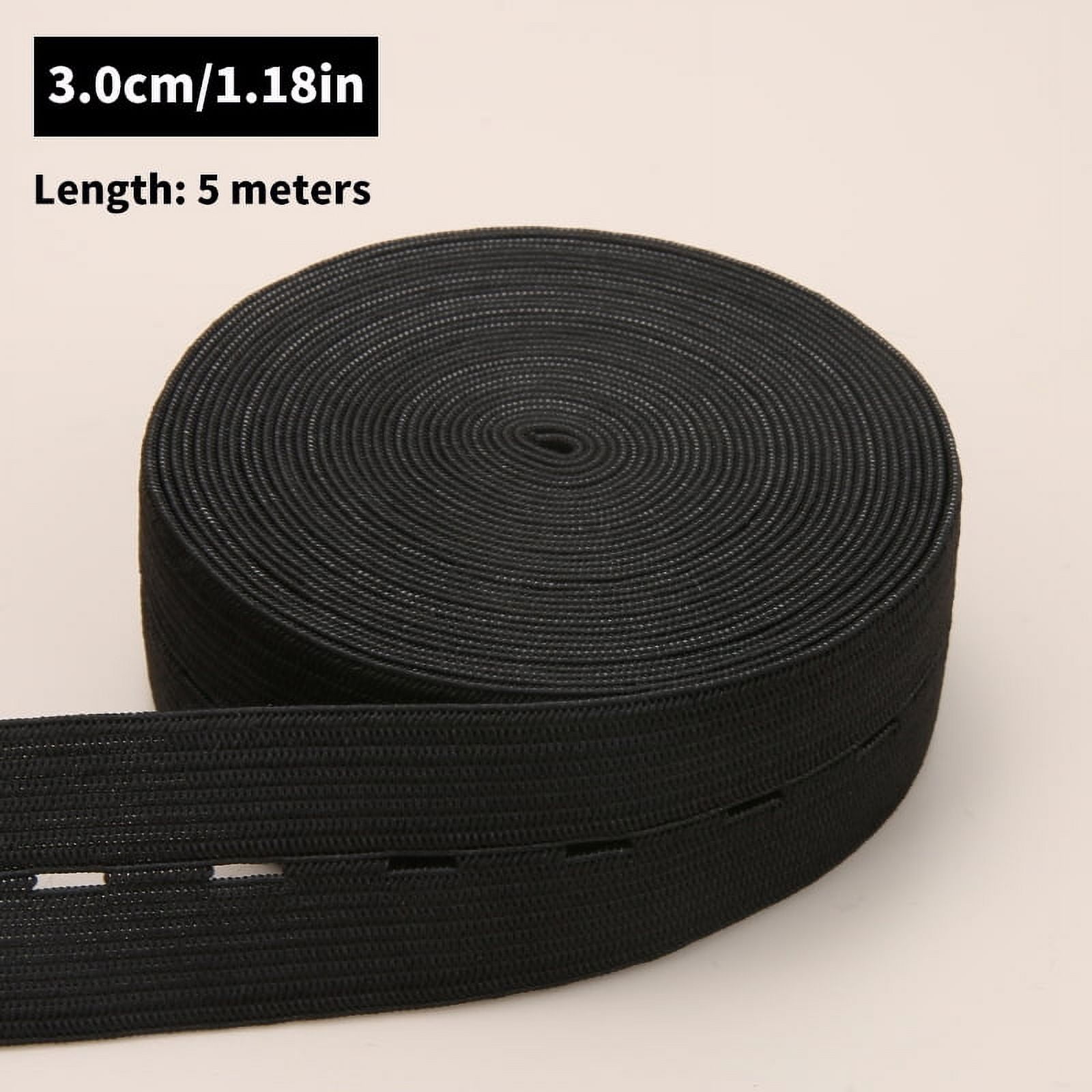 5m Button Hole Elastic Belt, Braided Button Hole Elastic Belt, Elastic ...