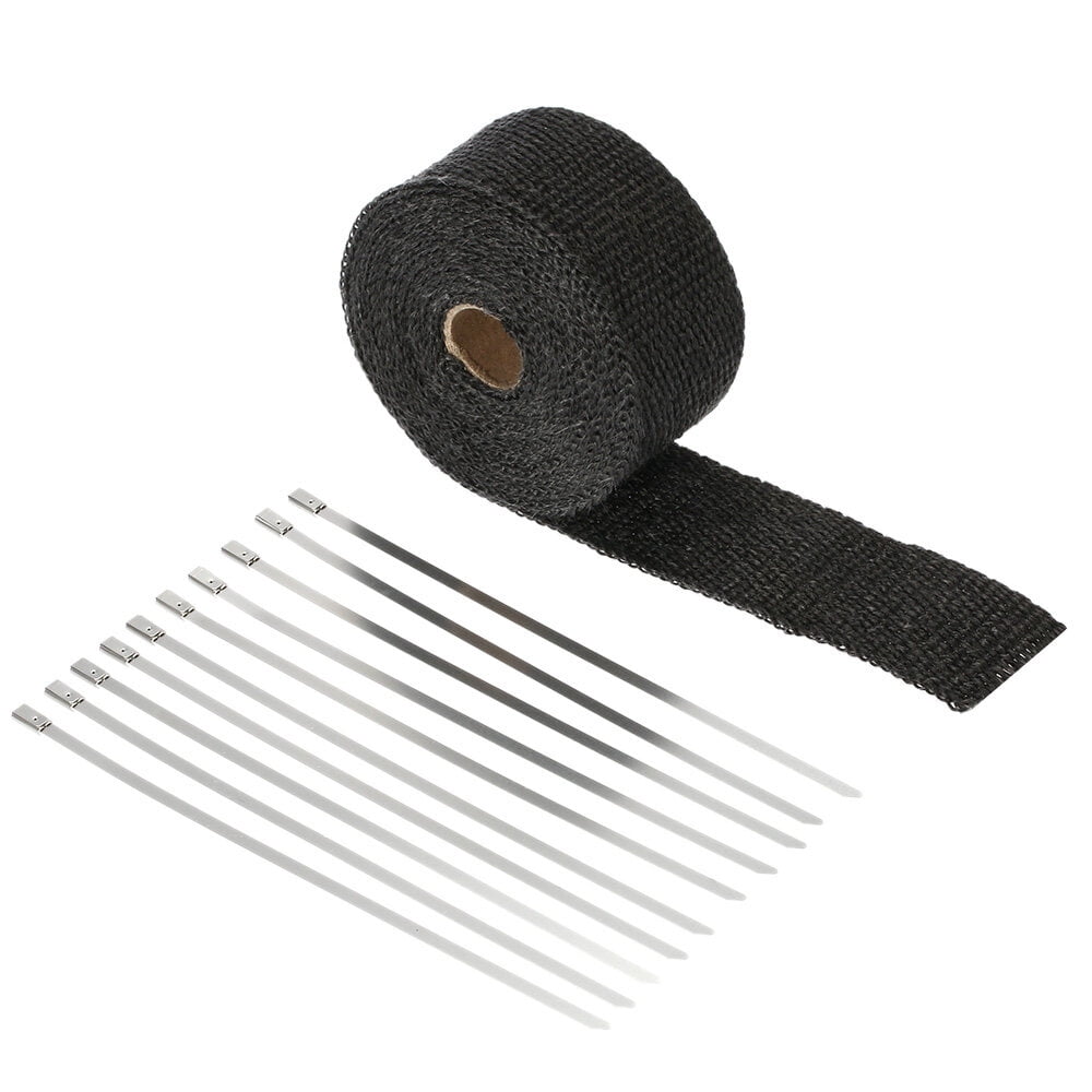 5m Exhaust Heat Wrap Turbo Pipe Heat Insulated Wrap for Car Motorcycle ...