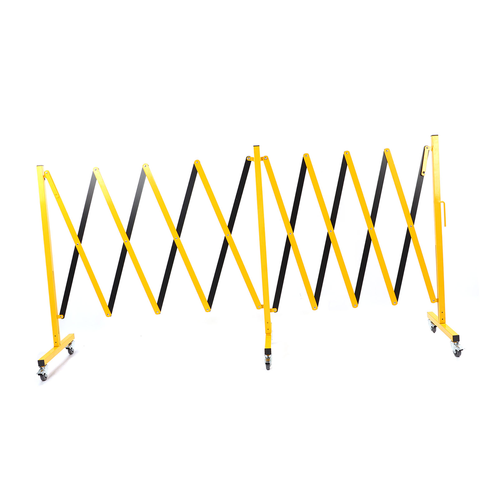 5m Expandable Metal Barricade Iron Column Mesh Reflective Portable ...