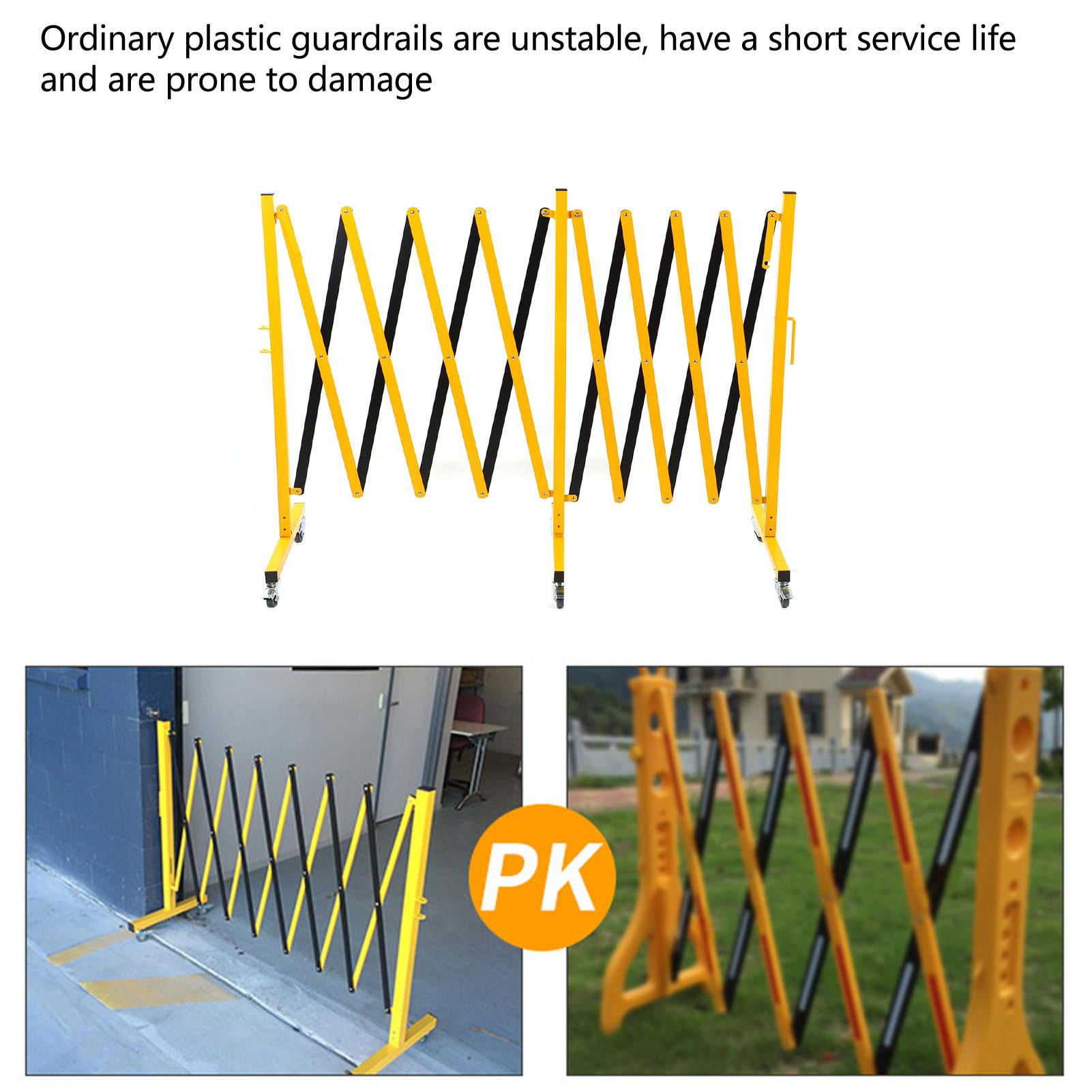 5m Expandable Metal Barricade Iron Column Mesh Reflective Portable ...