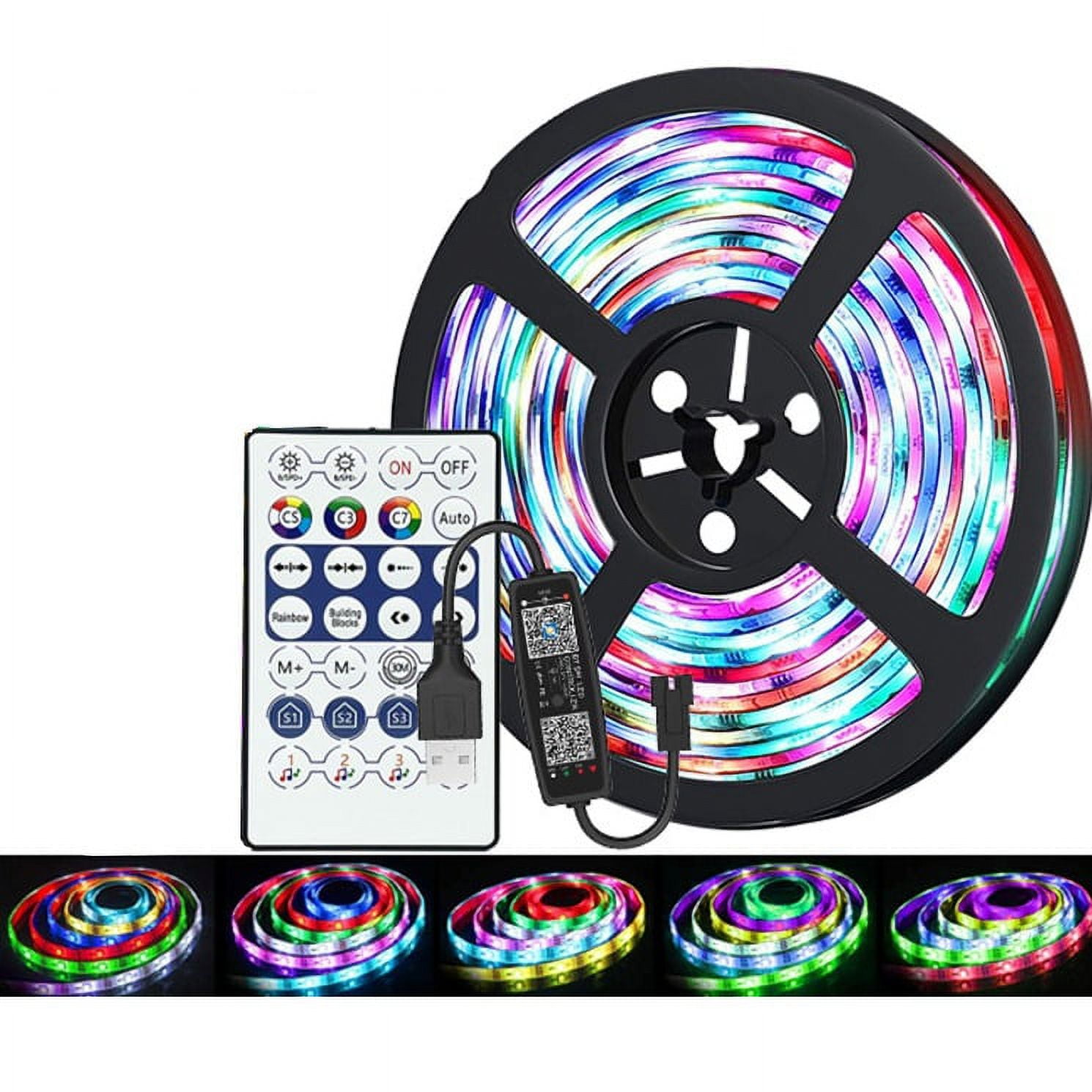 5m Led Strip, Led Room Multicolor Led Strip 5050 RGB Led Light, Led ...