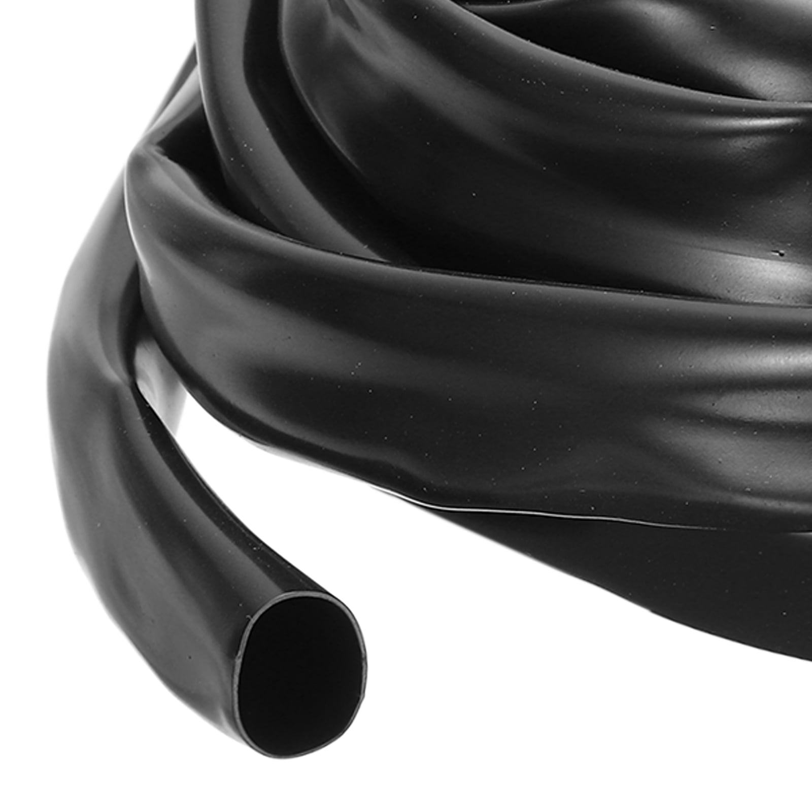 5m PVC Cable Sleeve Tubing, 12mm 1/2" PVC Tube Black Cord Organizer ...