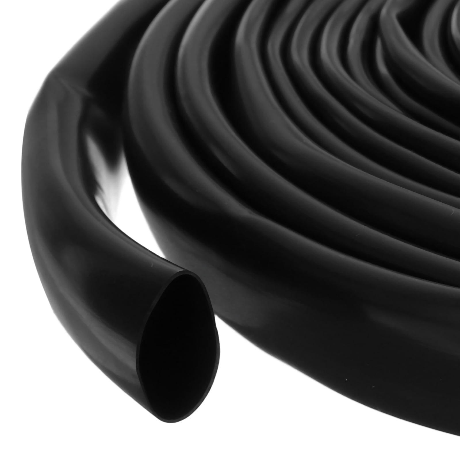 5m PVC Cable Sleeve Tubing, 16mm 5/8" PVC Tube Black Cord Organizer ...