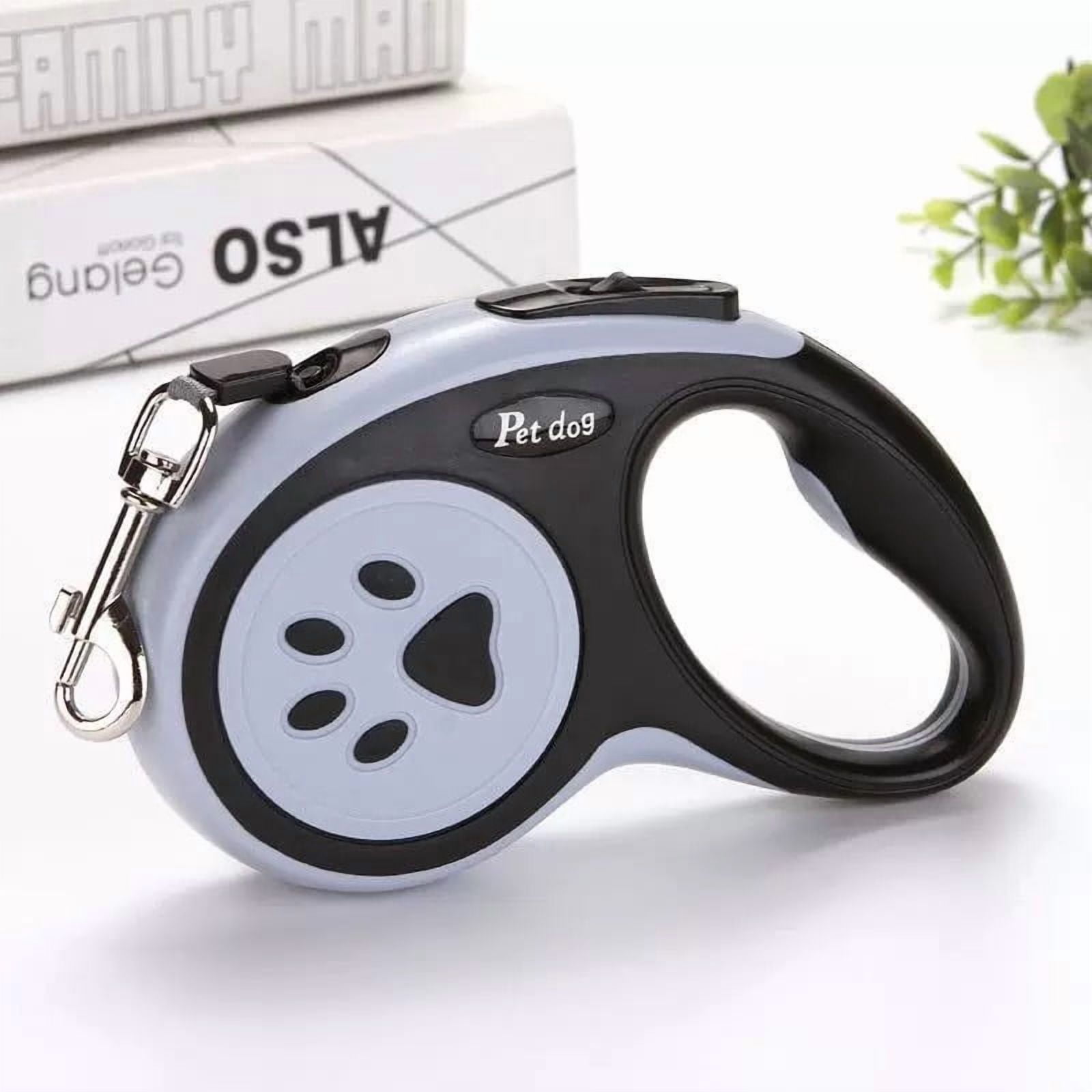 5m Retractable Dog Leash with One Button Control, Durable Nylon Pet ...
