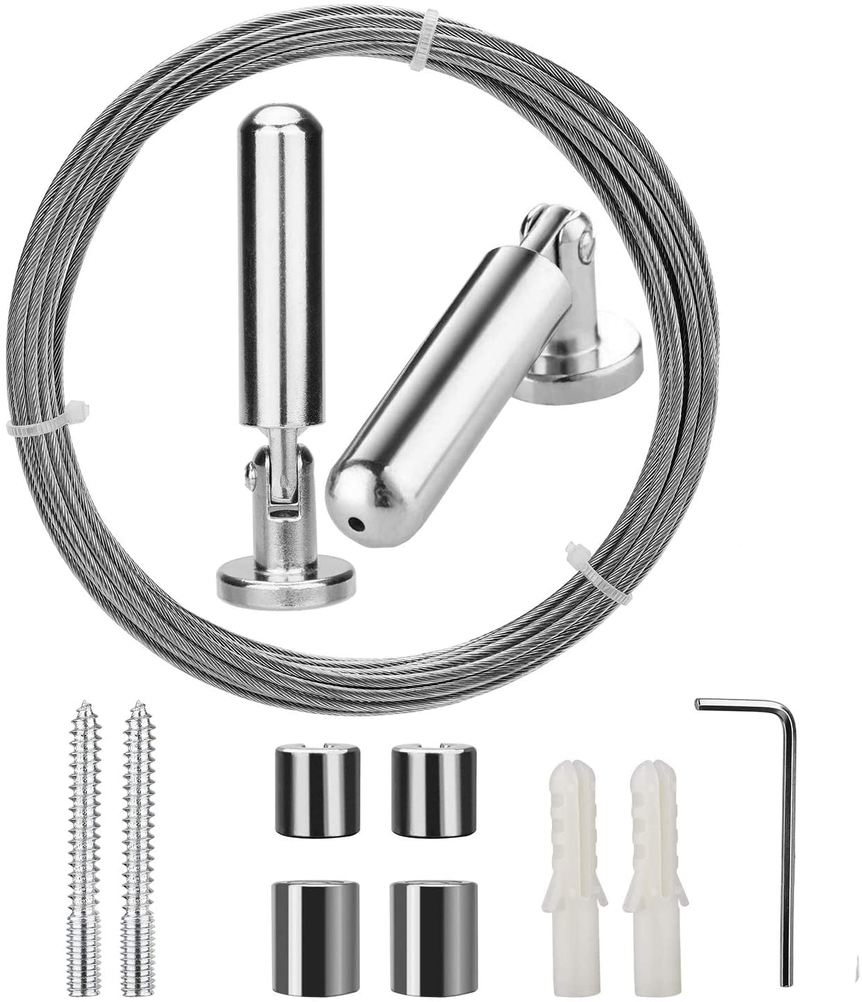 5m Stainless Steel Photo Hanging Wire Clothesline Wire Wall Mount ...