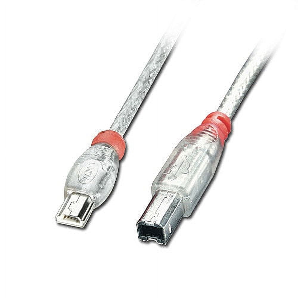 5m USB OTG Cable - Transparent, Type Mini-A to Type B - Walmart.com