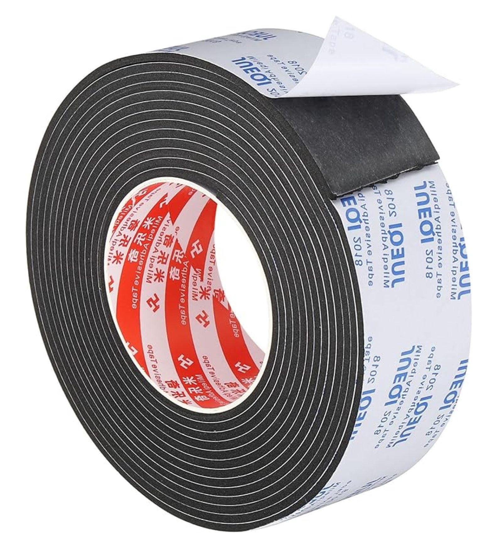 5m Weather Stripping Foam Tape, 50mm Black Seal Strip for Doors ...